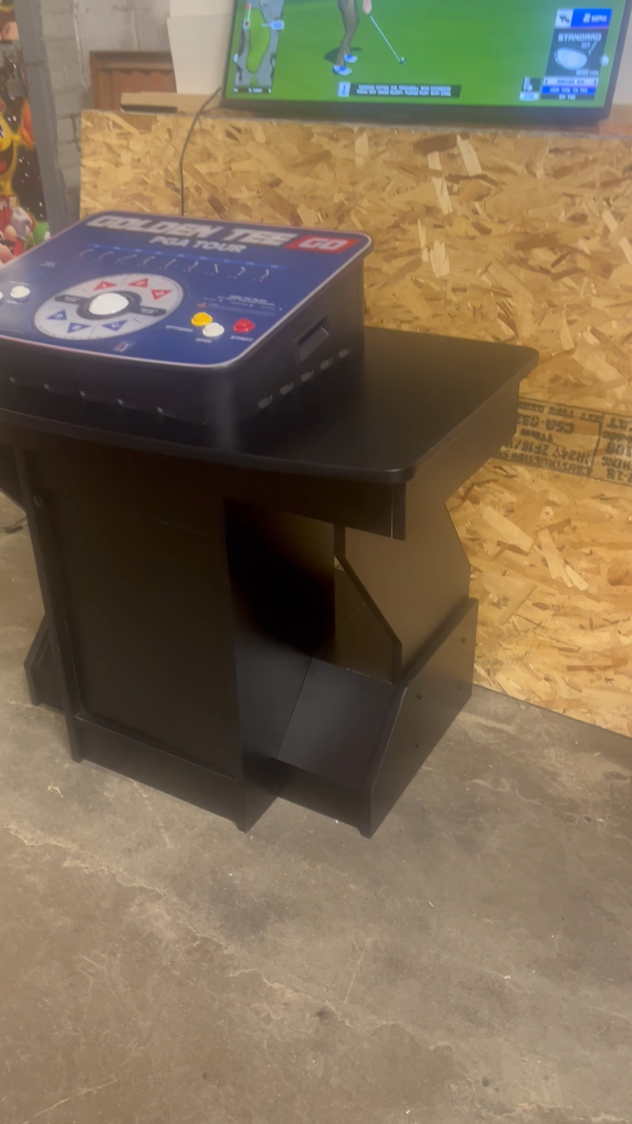 Golden Tee Go Unit With Added Quality Pedestal Stand Brand New With ...