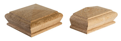 Staircase Newel Post Cap Pyramid Oak for 90mm Newels Full or Half ...