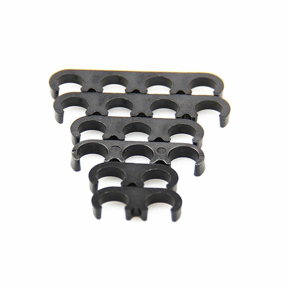 2X 7mm 8mm 9mm Mini Black Spark Plug Wire Separators Dividers Loom For ...