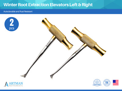 Winter Root Extraction Elevators Left and Right Cross Bar Elevator Set ...