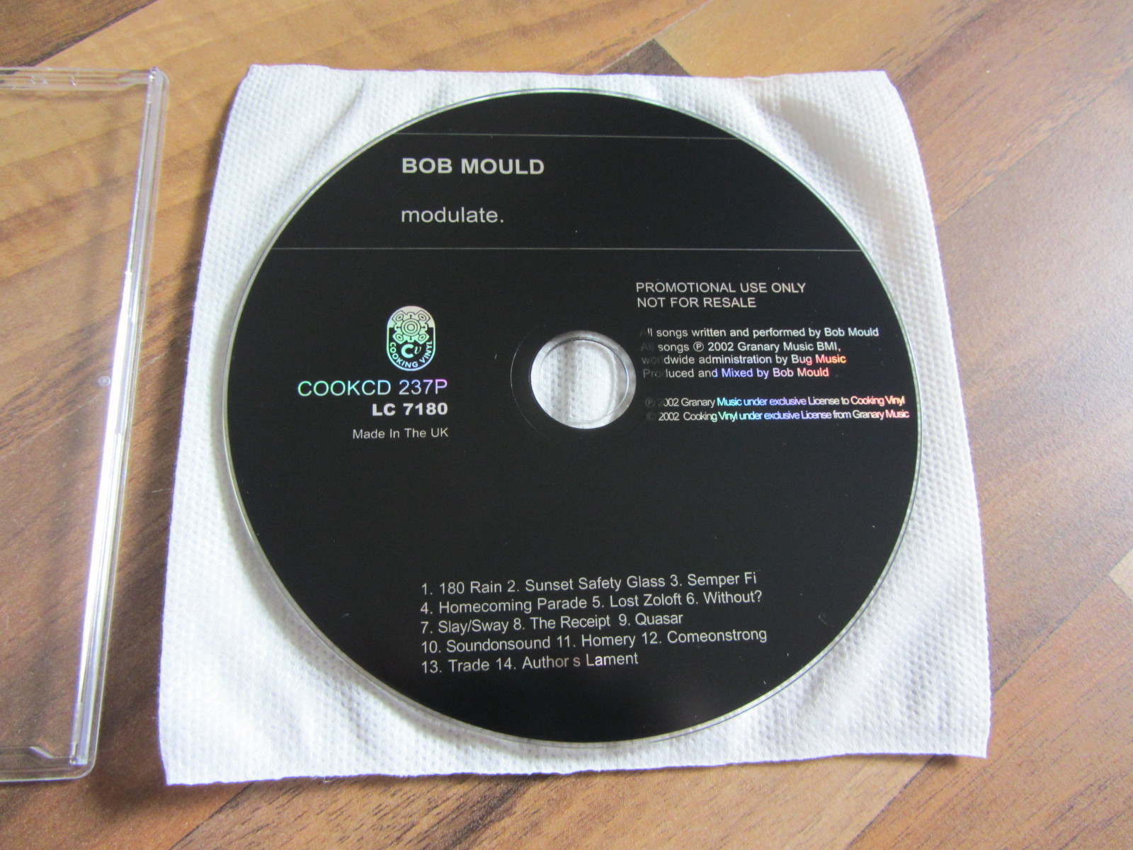 BOB MOULD Modulate 2002 UK promo issued 14 track CD album | eBay