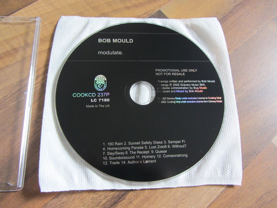 BOB MOULD Modulate 2002 UK promo issued 14 track CD album | eBay