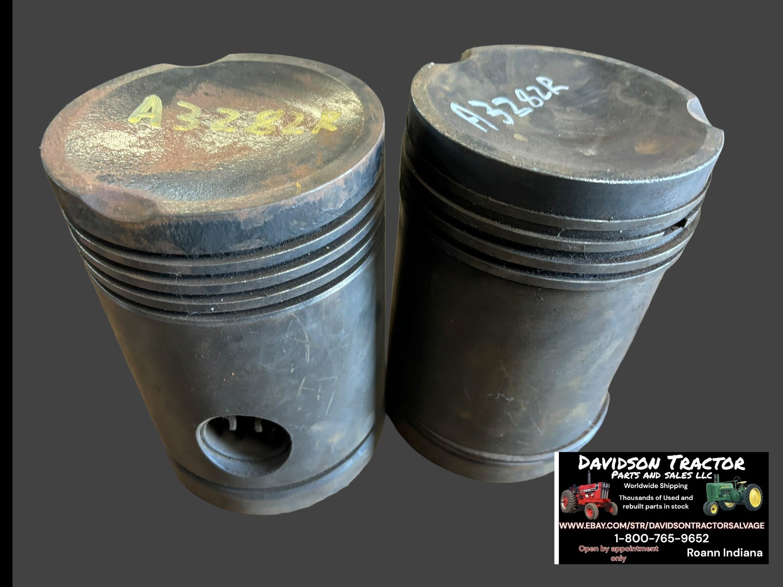JOHN DEERE A 60 PISTONS 30 Over A3282R Antique Tractor | eBay