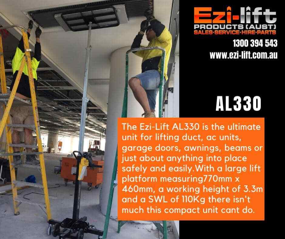 120Kg @ 3.3m T-Bar Hoist, Ductlift, Ductlifter, Material Lift, Ezi-Lift ...
