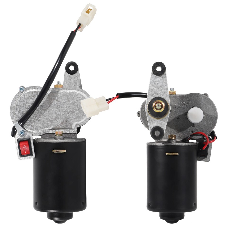 Electric Windshield Wiper Motor Kit + Wiper Rocker Switch For Polaris ...