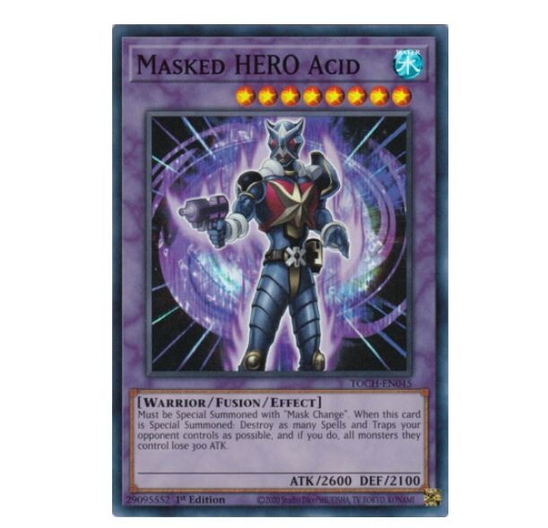Masked Hero Acid TOCH-EN045 Super Rare Yugioh | eBay