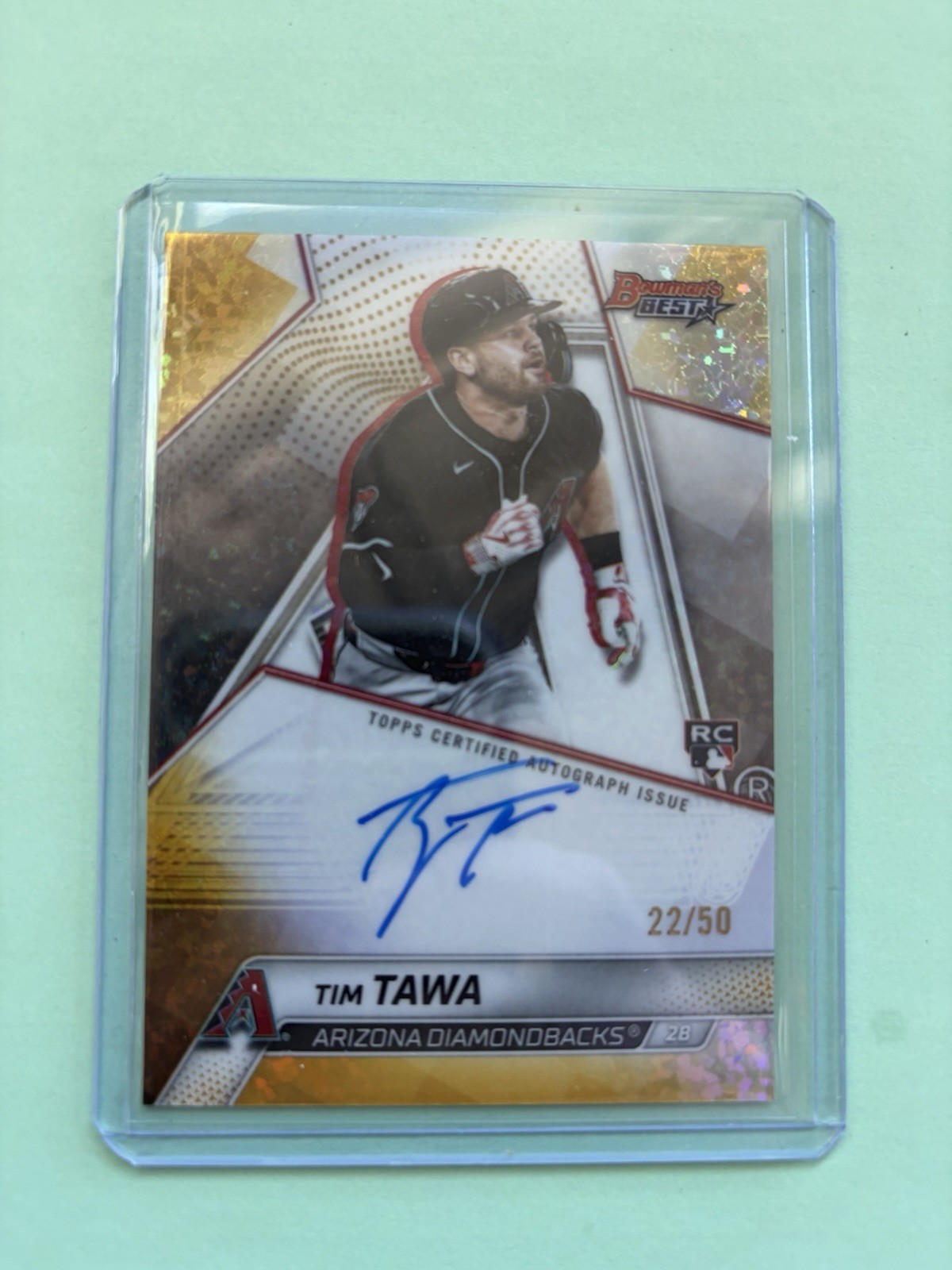 2025 Bowman's Best Tim Tawa RC Auto /50 Arizona Diamondbacks #B25-TT ...