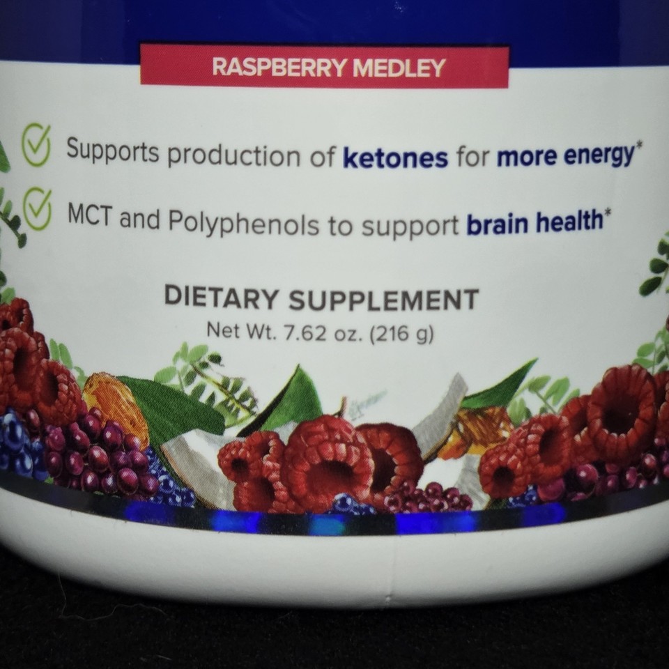 Gundry MD MCT Wellness Supplement Raspberry 7.62 oz Ketones Energy ...