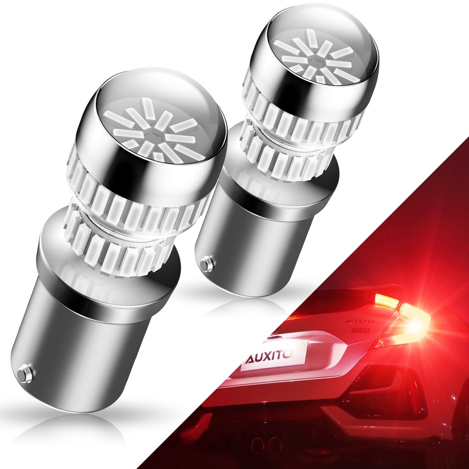4PCS 1157 2057 Super Red LED Brake Light Safety Tail Parking DRL Bulbs ...