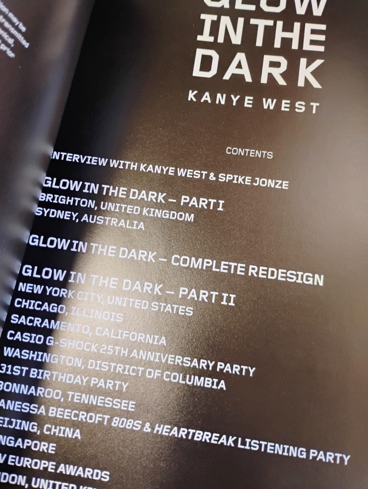 Kanye West Glow in the Dark, Kanye West Book (NO CD) Hardcover ...