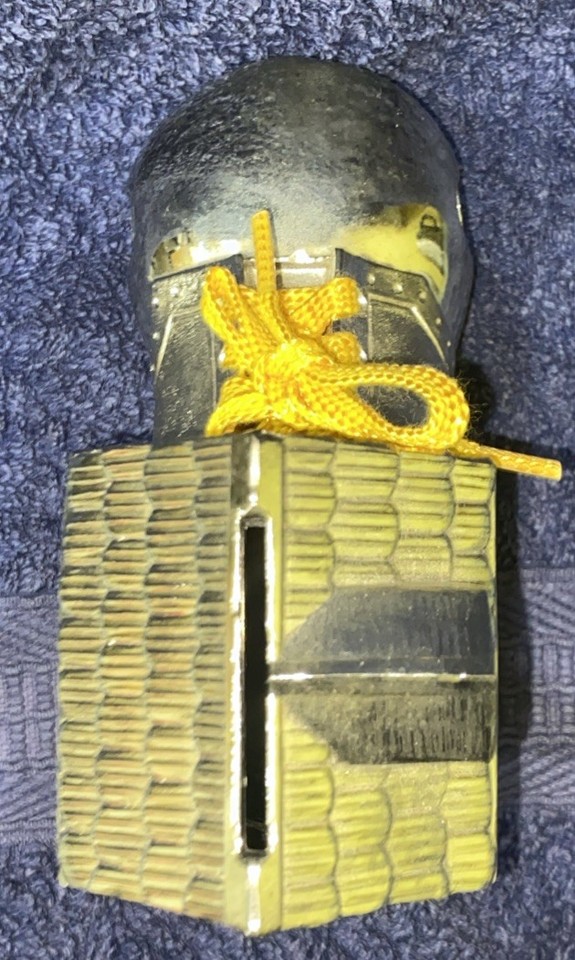 Vintage Metal Old Lady Lived Shoe Piggy Bank Money Box Lace Tying ...