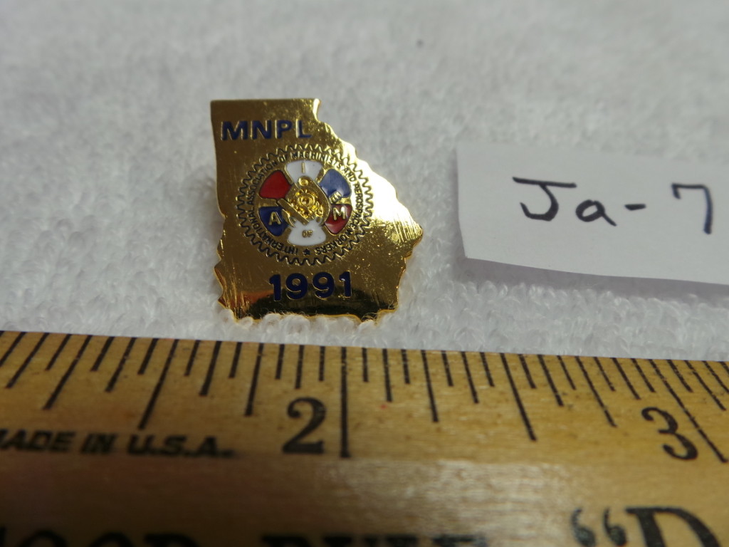 IAM MNPL 1991 Lapel Pin, Ja-7 | eBay