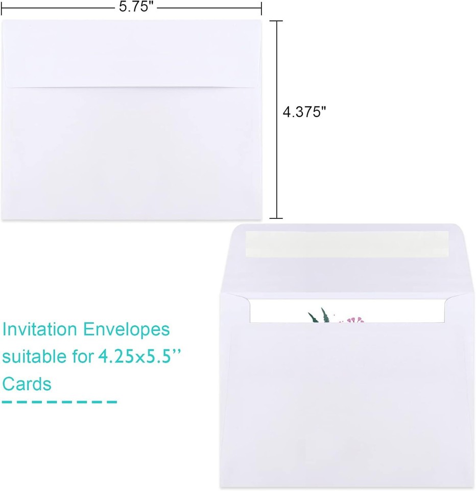 70 Packs Invitation Envelopes, A2 Envelopes White, Postcard Envelopes, Envelopes | eBay