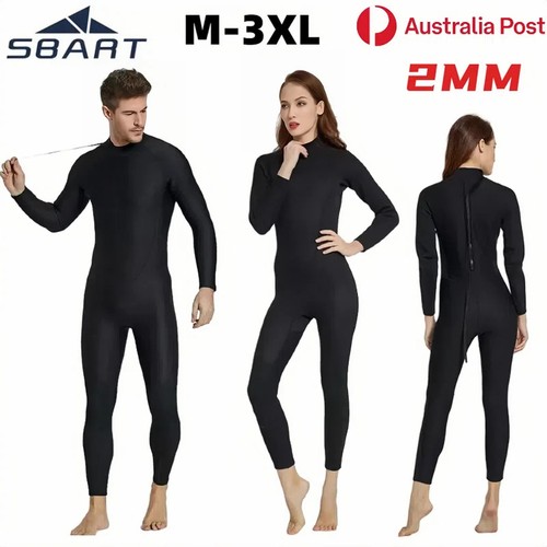 SBART 2MM Wetsuit Neoprene Full Body Long Sleeve Scuba Diving ...