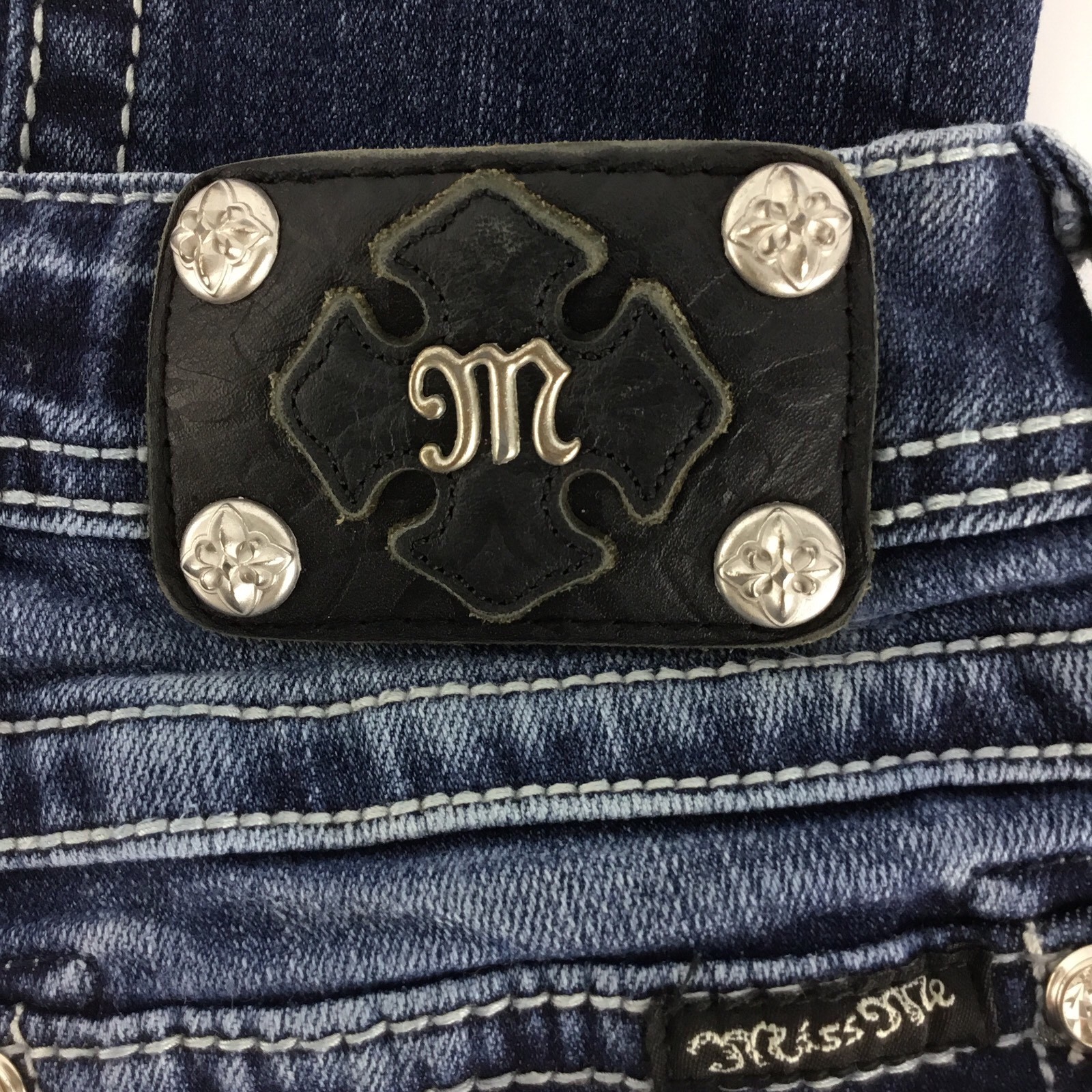 Miss Me Women's Jeans Sz 25 Embellished Pockets Skinny Bling Rhinestone ...