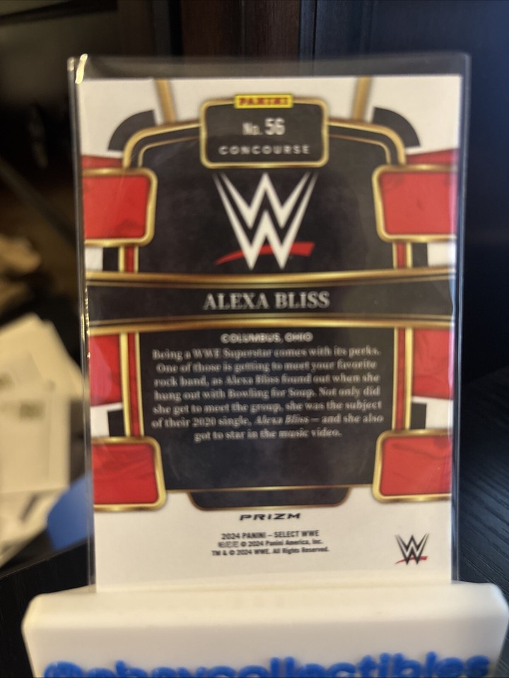 Alexa Bliss 2024 Panini Select WWE CONCOURSE RED White BLUE Prizm Card ...