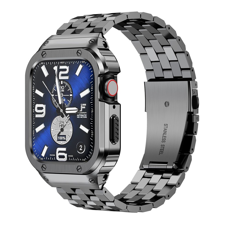Stainless Steel Strap+Case For Apple Watch Band 49 44 41 mm iwatch ...