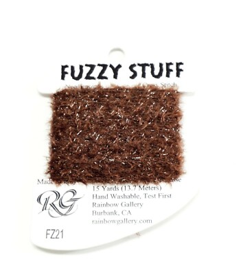 FUZZY STUFF BROWN #21 Stitching Fiber 15 Yard Needlepoint Thread ...