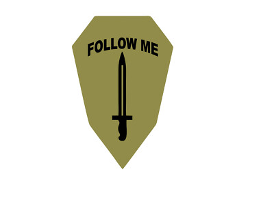 Follow Me Vinyl Window Decal/Sticker U.S. Army Olive/Black | eBay