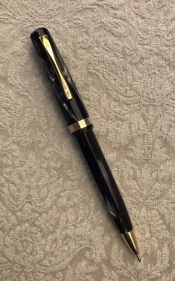Nice Vintage 1960's Omas Dama Ballpoint Pen, Marbled Gray w/Gold Trim ...