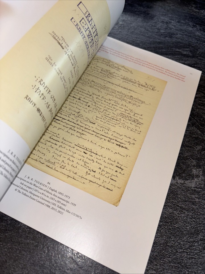 “J.R.R. Tolkien: The Art of the Manuscript” Catalog – Softcover ...