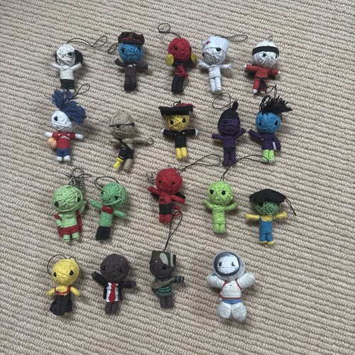 Keychains Watchover Yoodara Voodoo Dolls String Figures Doll Lot Of 19 ...