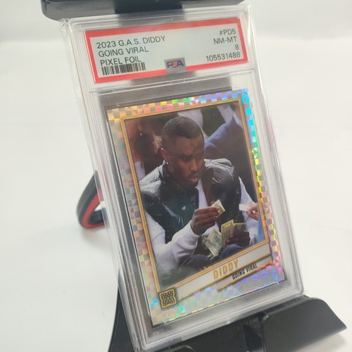 2023 G.A.S. Diddy Going Viral Pixel Foil 12/25 #PD-5 PSA 8 NM-MT ...
