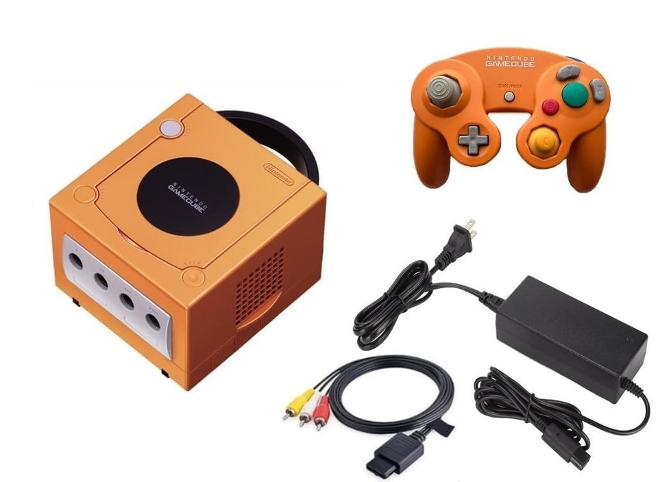 Nintendo GameCube Orange Region Free Mod Play USA or JPN Games+ TESTED ...