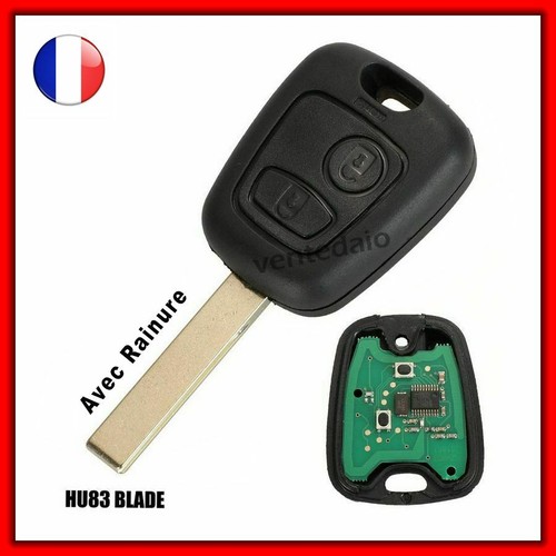 Key Blank Electronic ID46 For Peugeot 107 207 307 407 Blade Groove 8MM ...