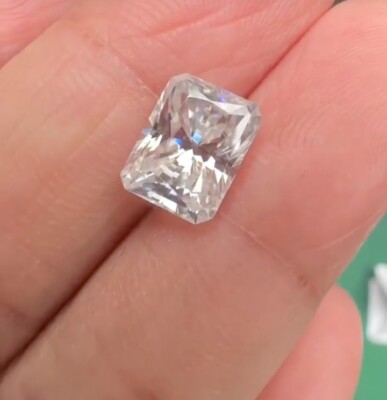 6Ct Natural Radiant Cut White Color diamond CERTIFIED D Grade VVS1 R3Q ...