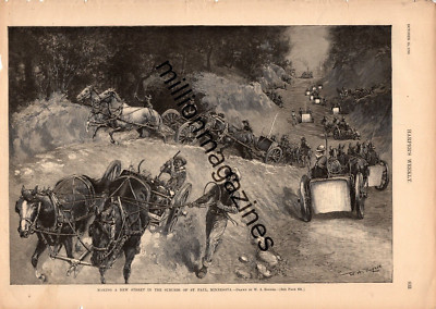 1890 October 25 - St. Paul MN - making a new suburbs street Original ...