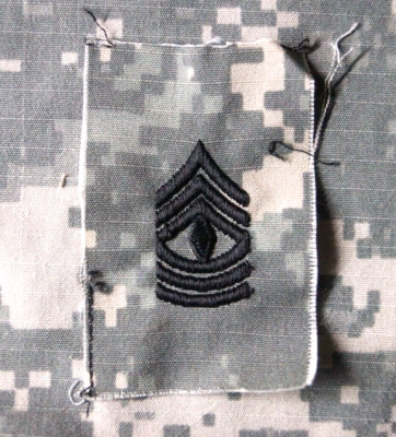 Military Patch US Army First Sergeant Rank 1SG/E-8 ACU Pattern Insignia ...