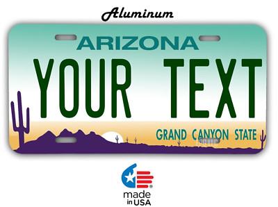 12 X 6" Arizona Personalized License Plate ANY TEXT YOUR TEXT Custom | eBay