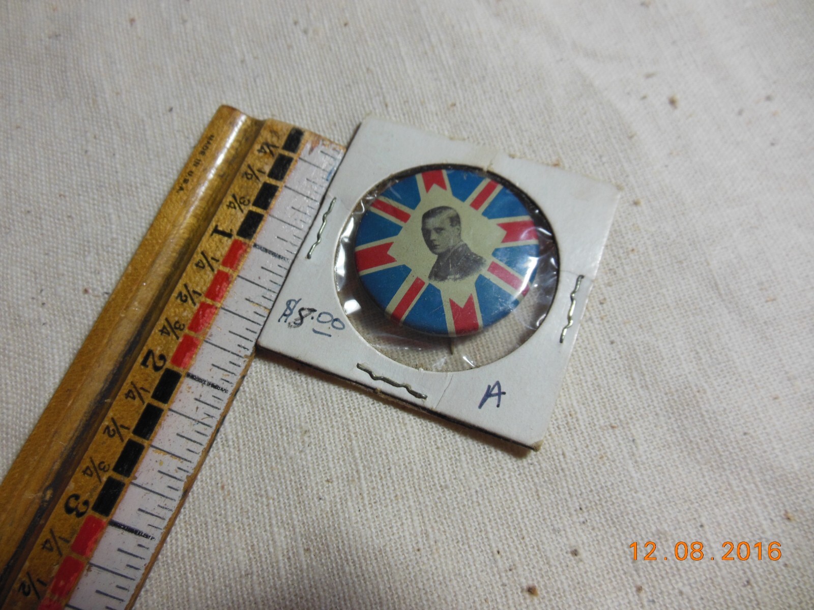 King Edward VIII of Great Britain Commemorative Pin 1936 union Jack ...