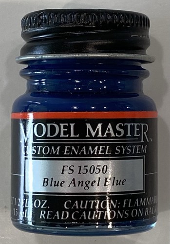 .5 oz Testors Model Master Custom Gloss Enamel 1772 Blue Angel Blue FS ...