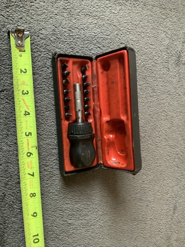 Snap On Stubby Ratcheting Screwdriver With Bits And Case, See Pics… | eBay