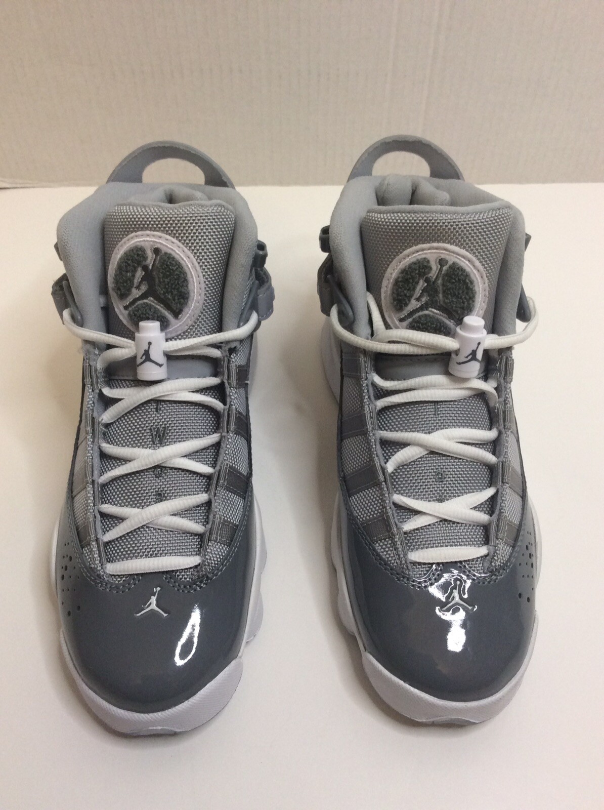 Nike Air Jordan 6 Rings Cool Grey White Shoes 323419-015 Size 4.5Y ...