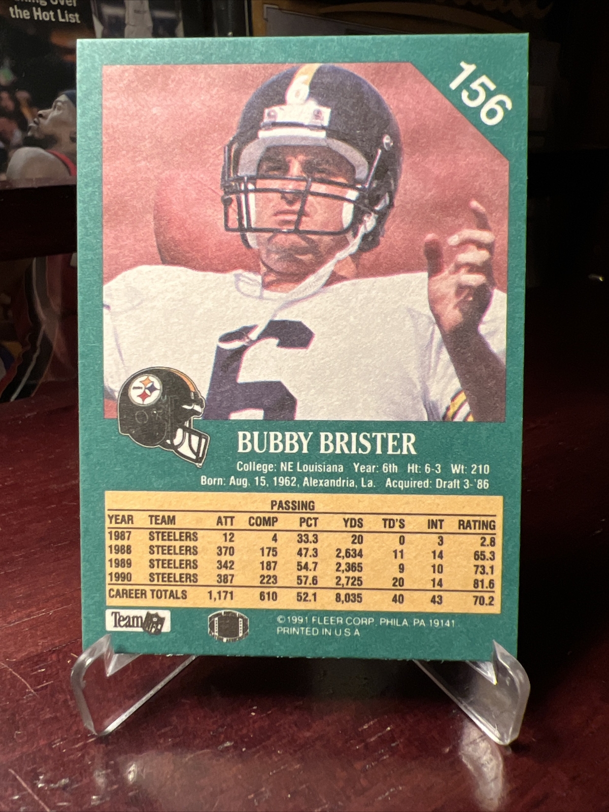 1991 Fleer - #156 Bubby Brister for sale online | eBay