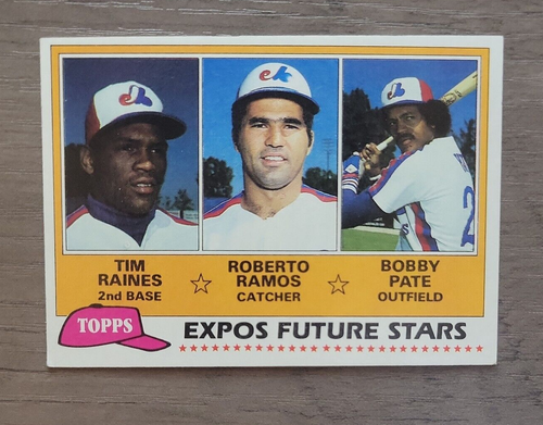 1981 Topps Expos Future Stars Tim Raines Rookie #479 - Montreal Expos ...