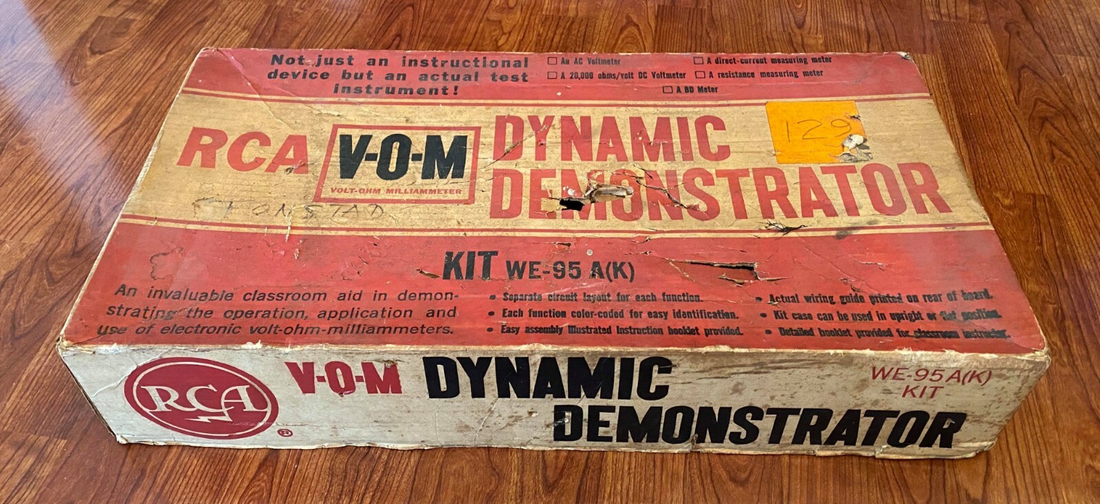 Rare Vintage RCA Volt-Ohm Milliammeter Dynamic Demonstrator Radio Kit ...