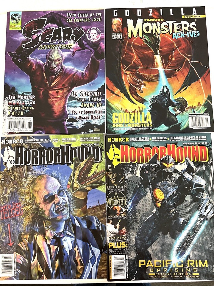 Lot Of 15 Horror Magazines & SEALED DVD's Dracula, Day of the Dead ...