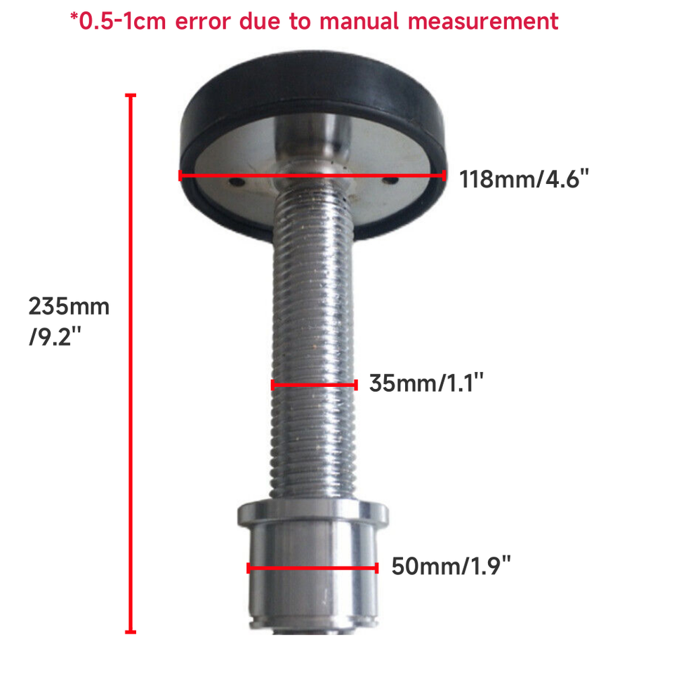 Auto Car Lift Telescopic Round Tray Rubber Pads Raised Peg Pads 235MM ...