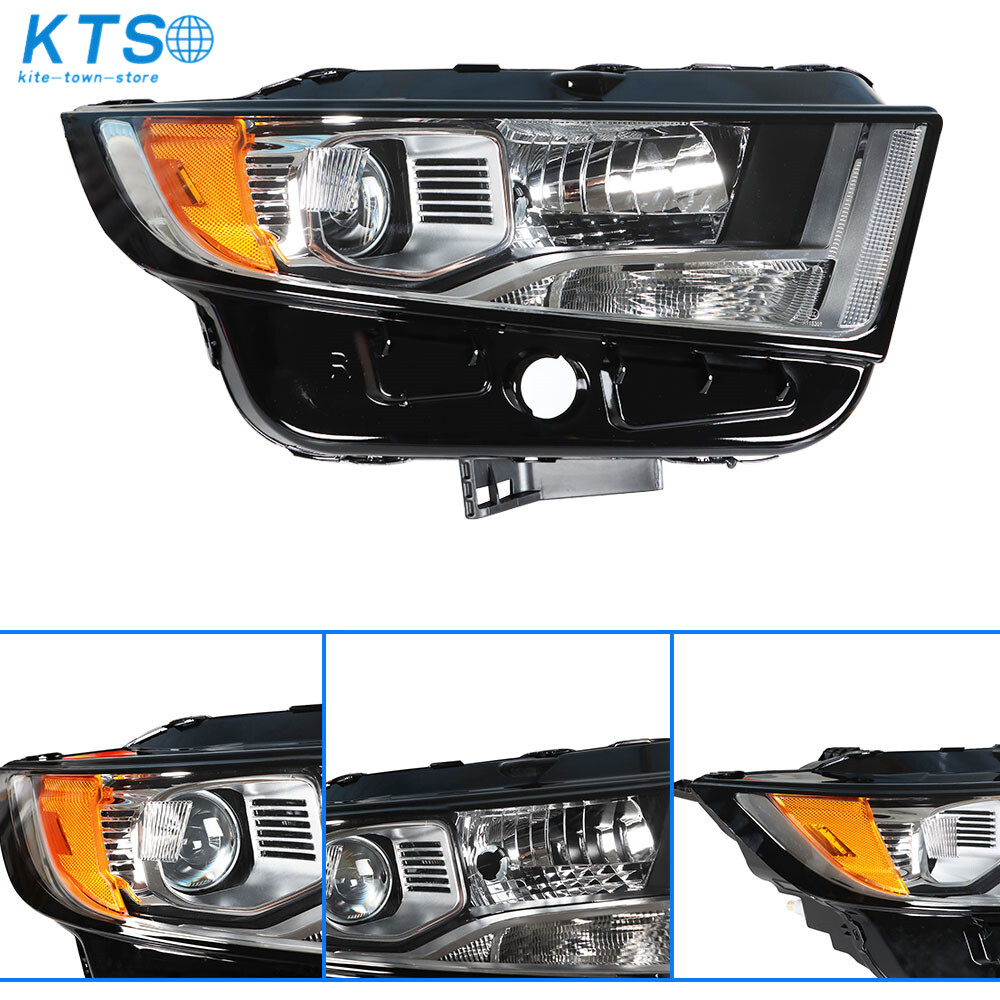 Passenger Side Halogen Projector Headlights Fit For 2015-2018 Ford Edge ...