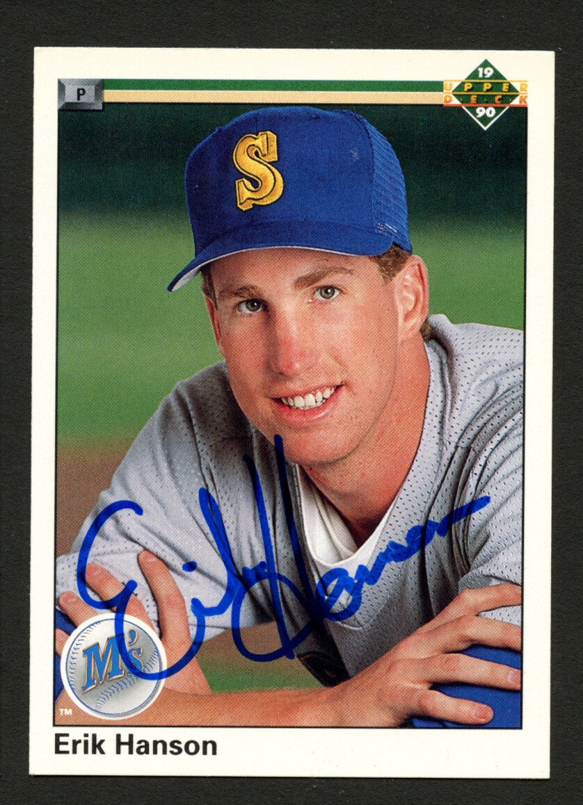 Erik Hanson #235 signed autograph auto 1990 Upper Deck Baseball Card | eBay