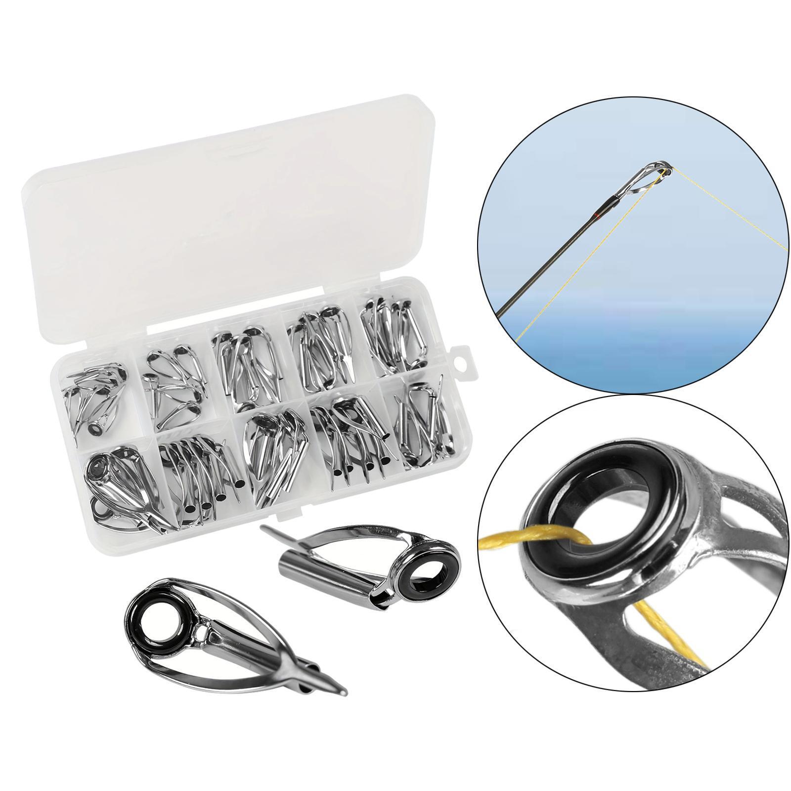 40x Fishing Rod Tip Repair Kit for Freshwater Saltwater Rod Fishing ...