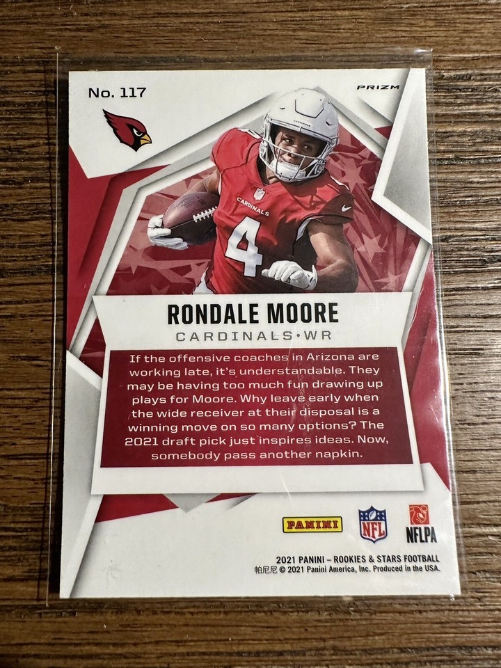 2021 Panini Rookies & Stars #117 Rondale Moore Rookie Pulsar Prizm MINT ...