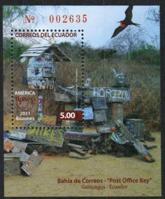Ecuador Stamp 2044 - America Issue, Mail boxes Galapagos Is | eBay