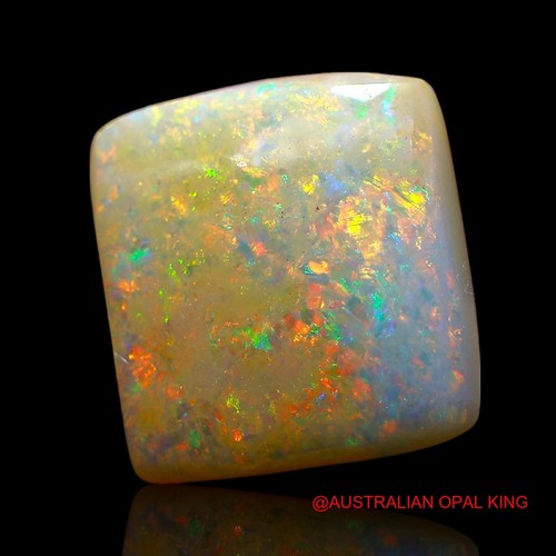 6.00 Cts Square Fire Opal Cabochon Spiritual Gemstone Natural 13x12x5 ...