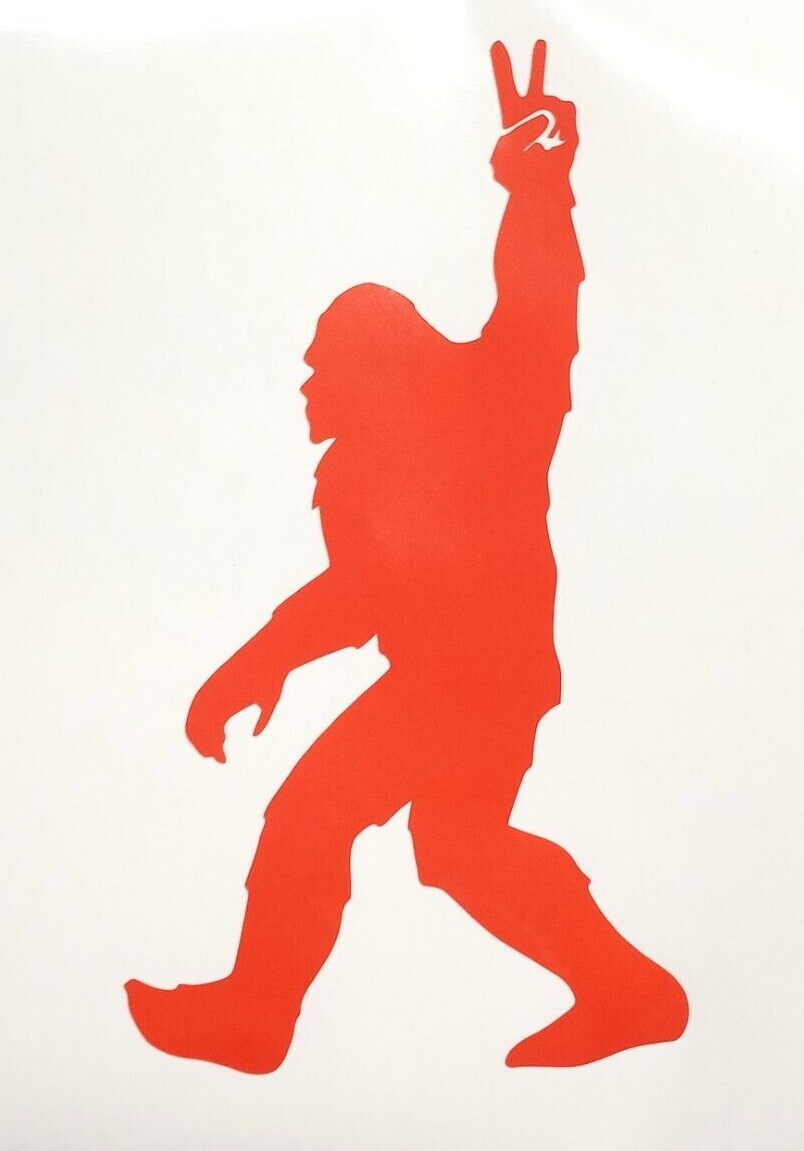 Bigfoot Peace sign Vinyl Decal Car Truck SUV Laptop Tumbler Sasquatch ...
