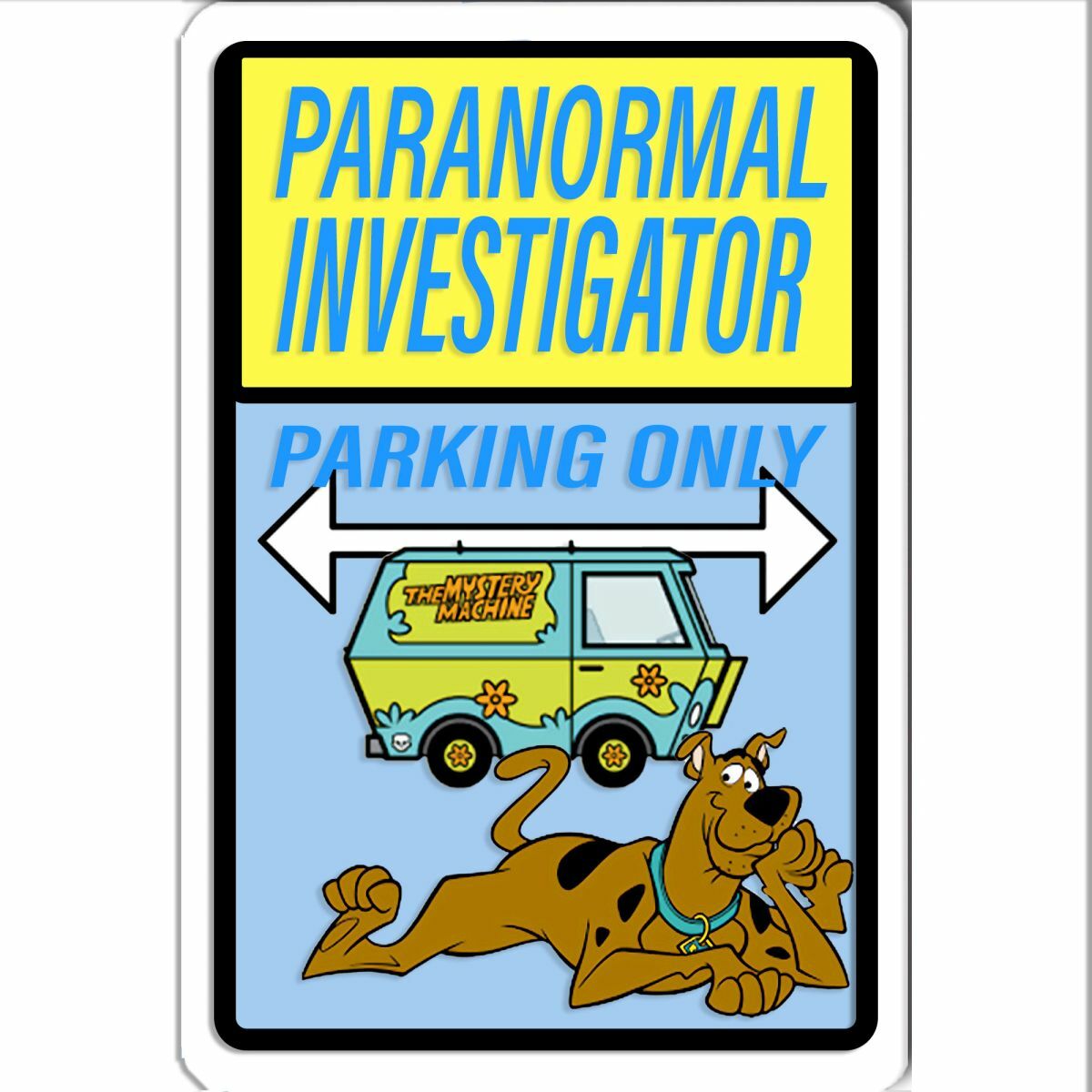 Scooby Doo Investigator Parking Only Sign Novelty Party 8x12 Aluminum ...